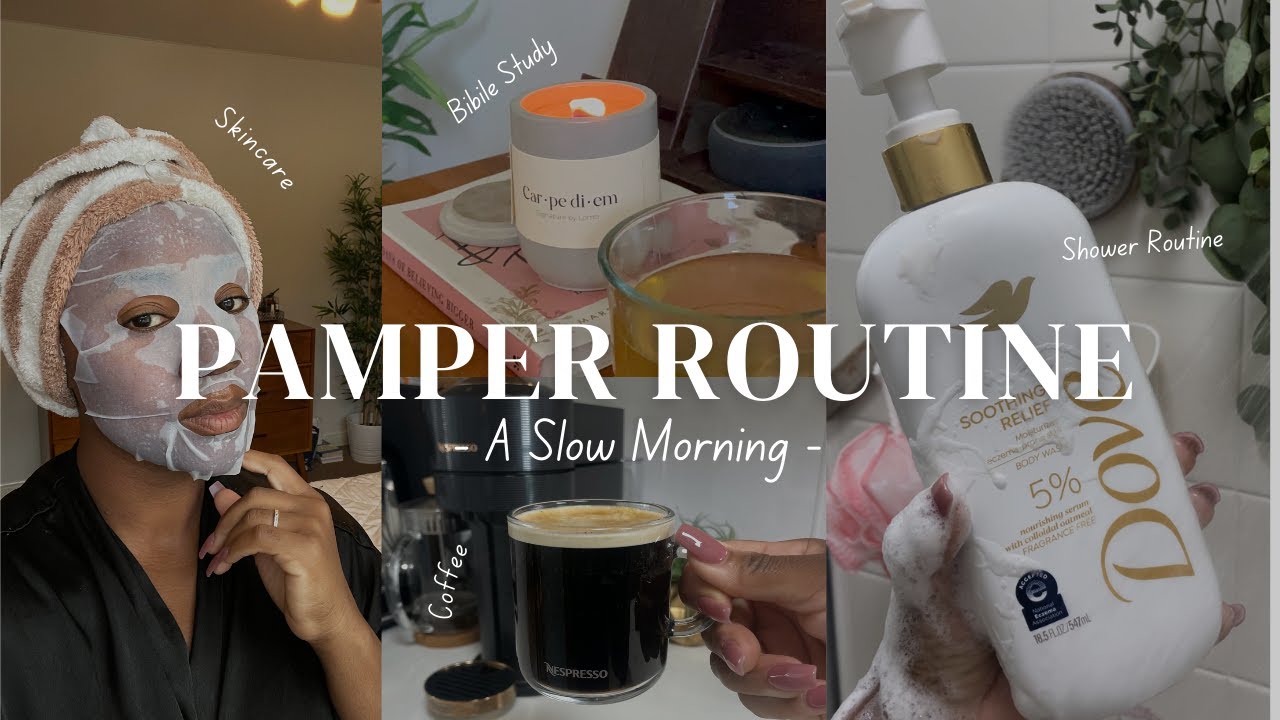 Relaxing Shower Routine & Slow Morning as a Stay-At-Home Mom - YouTube