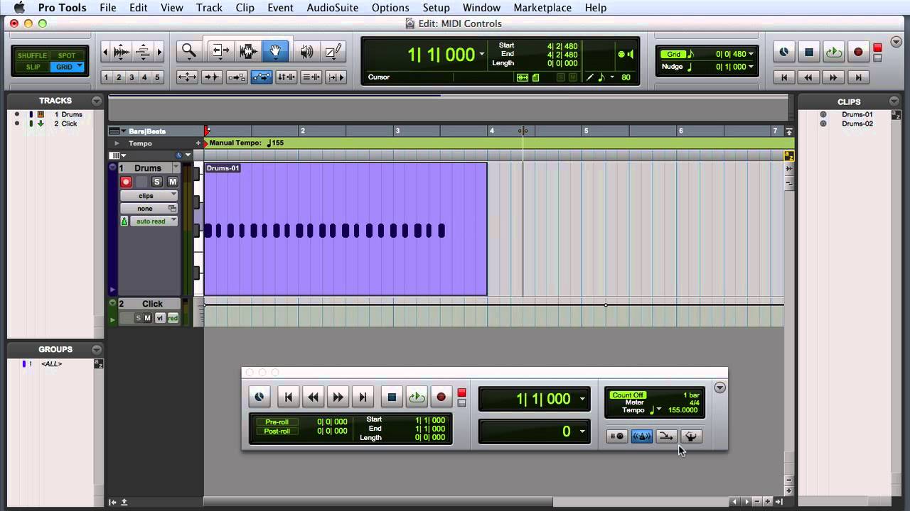 MIDI Recording Options in Pro Tools - YouTube