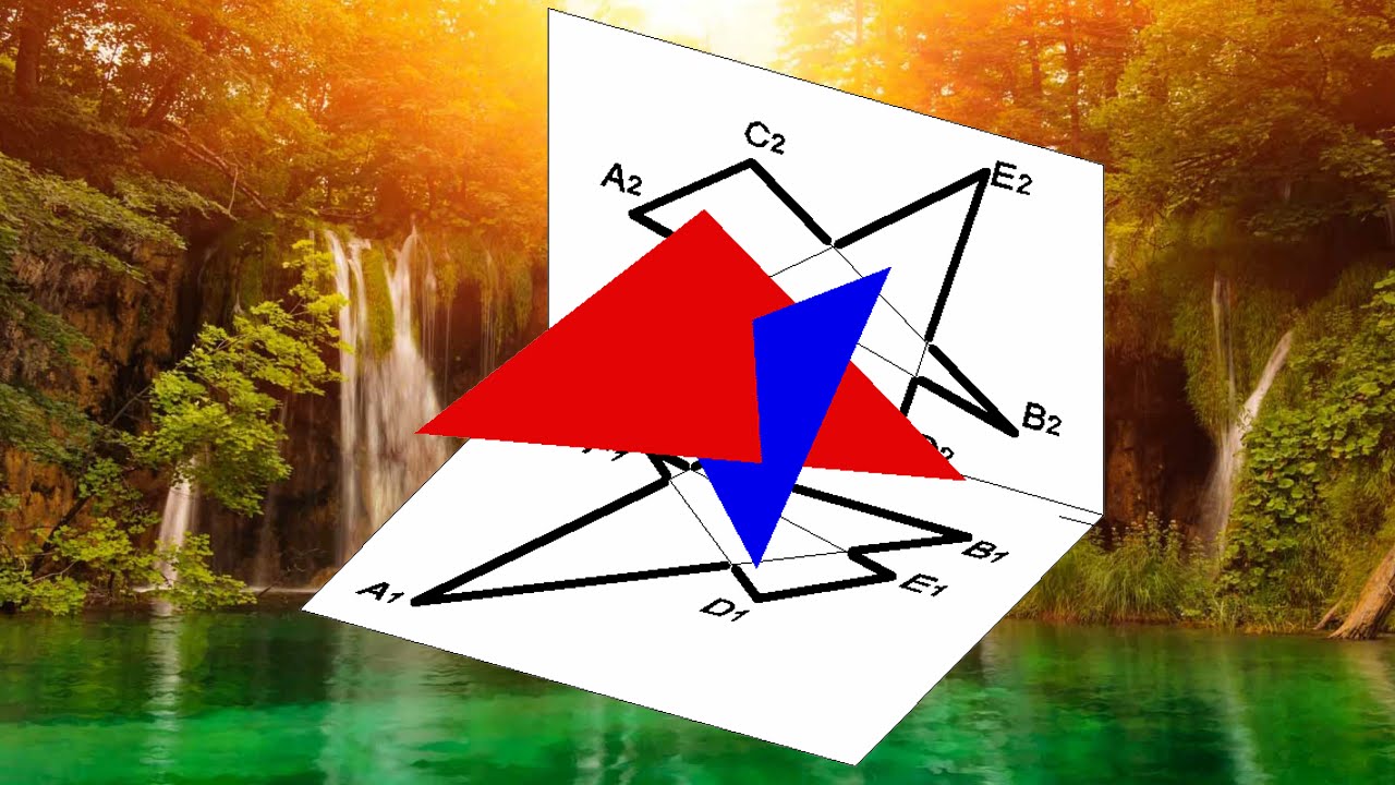 #Intersection of two triangles - #Monge (#Descriptive) Geometry - 2015 ...