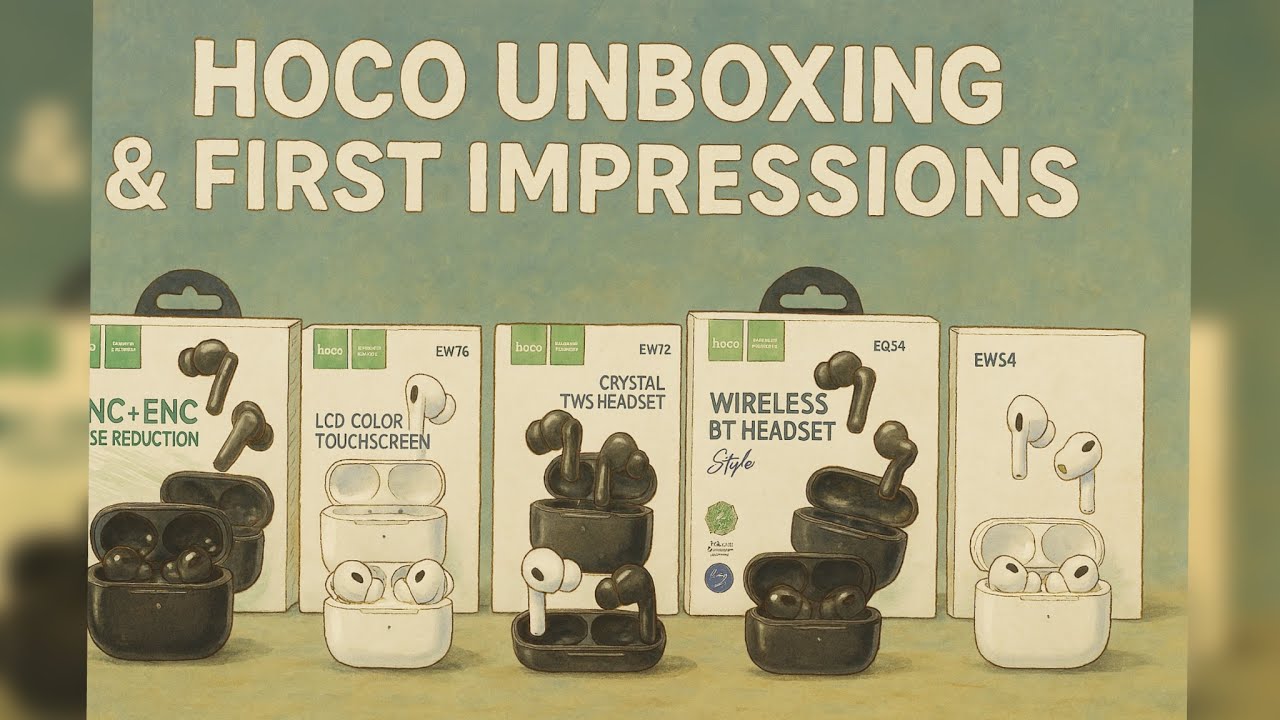 Hoco EQ2,EW76,EW72,EQ 10 plus, EW54 unboxing and first impression ...