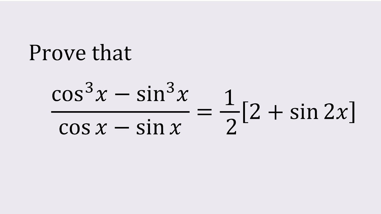 Prove That cos 3x sina 3x cosx sinx 1 2 2 sin2x cos 3x Sin 3x