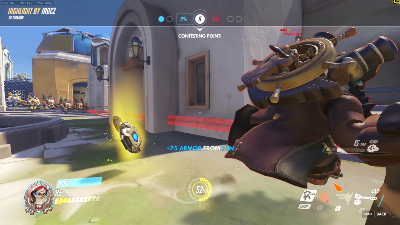 OVERWATCH Gladiator Torbs 1v1 Hammers only desecration - YouTube