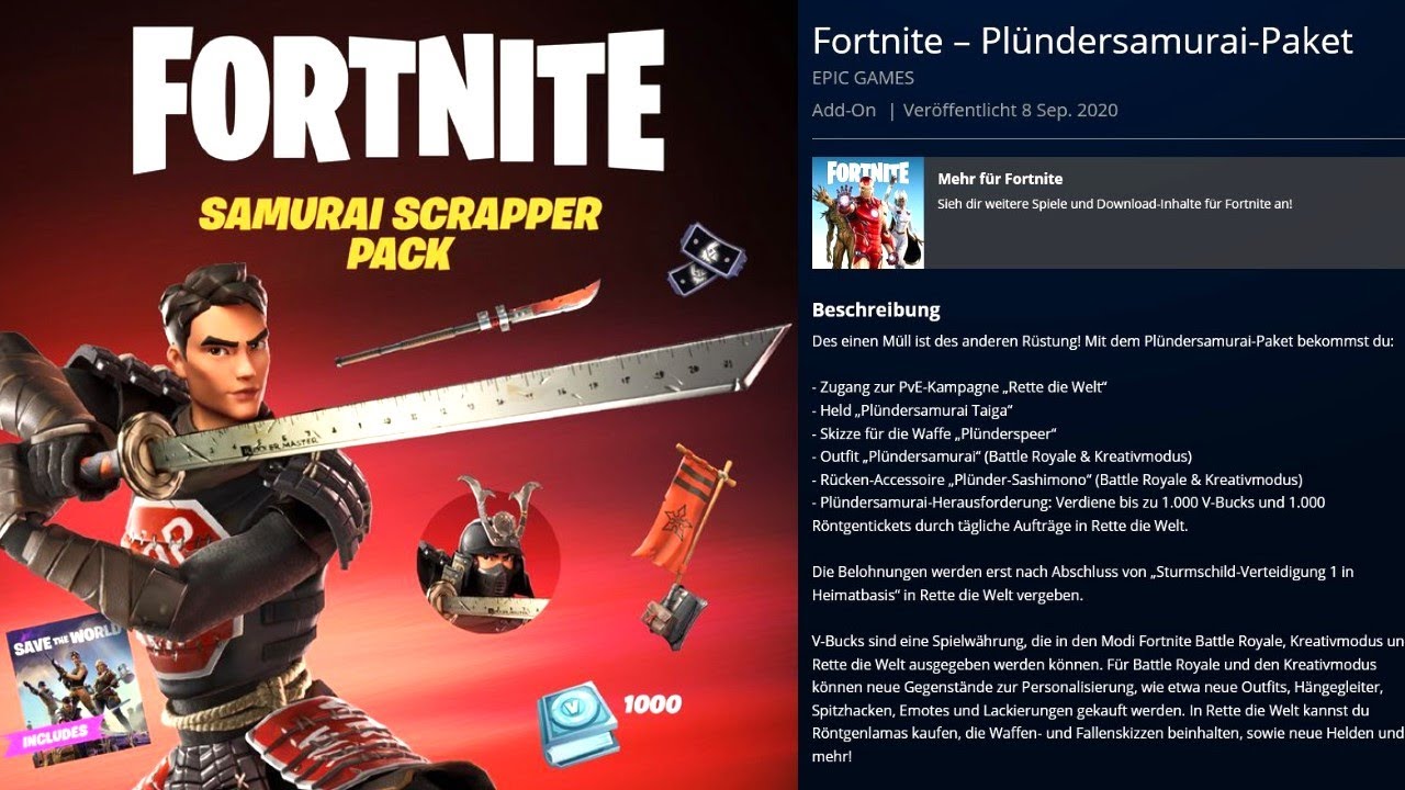 RETTE DIE WELT KOSTENLOS!! in PLÜNDERSAMURAI PACK - Samurai Scrapper ...
