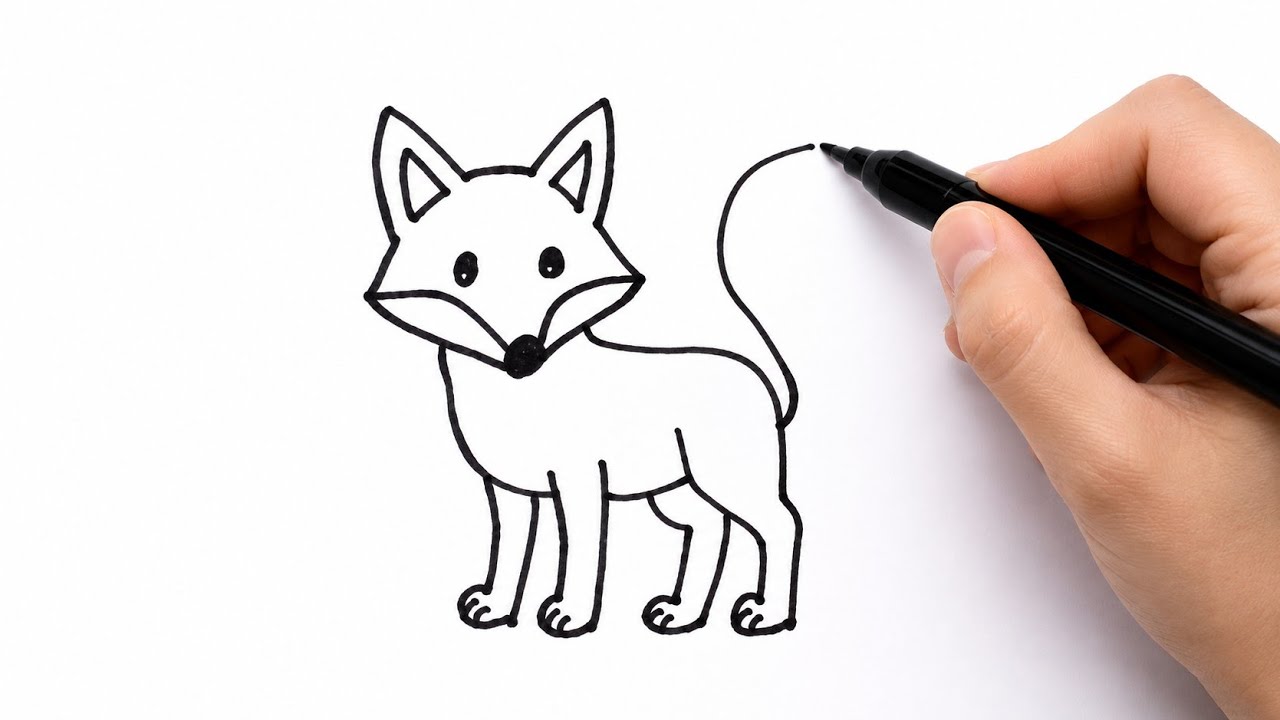 Kako Nacrtati Lisicu – How to Draw a Fox (Lako i jednostavno ...