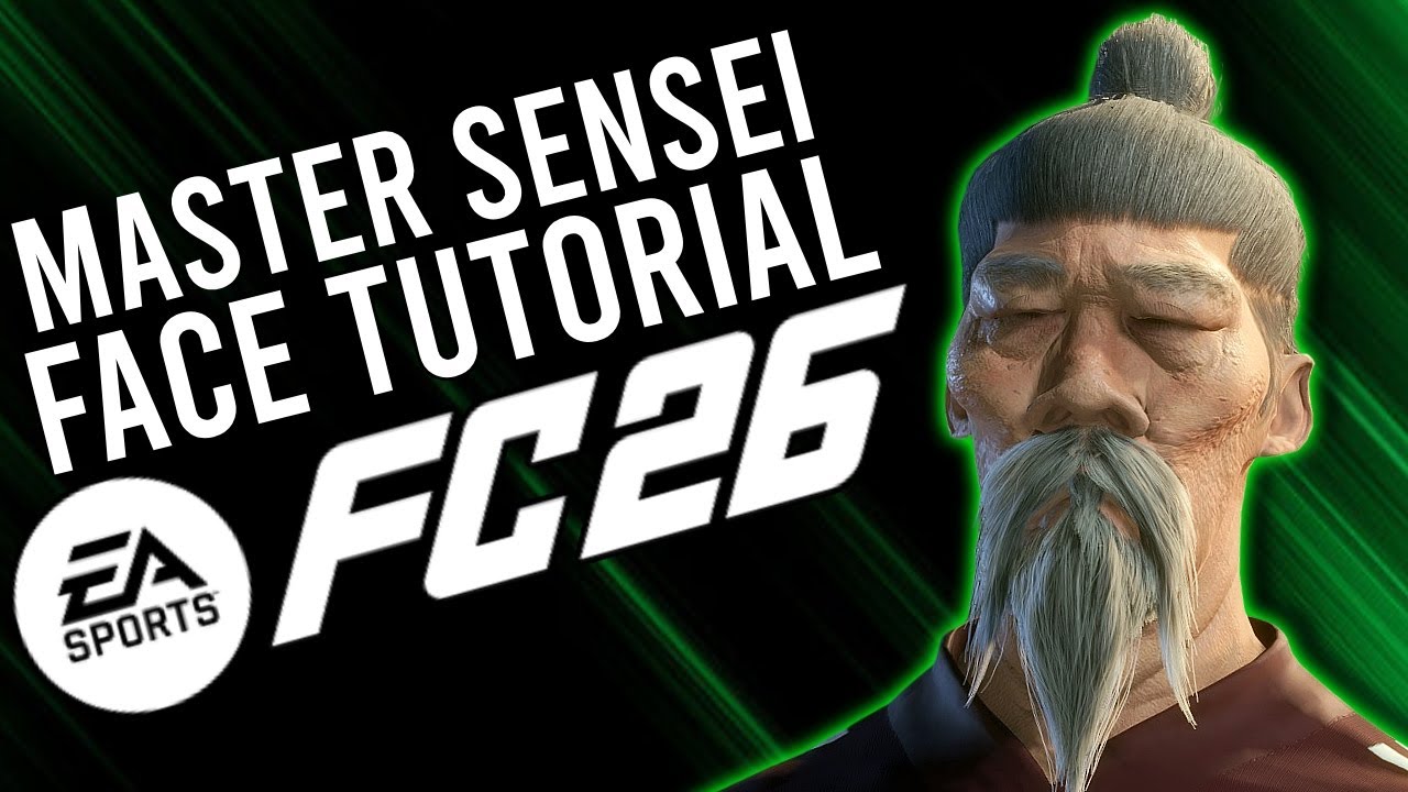 EA FC 26 | MASTER SENSEI | Pro Clubs & Career Mode Face Creation - YouTube