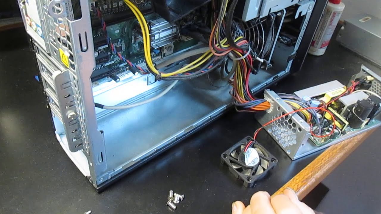 Noisy Computer Fan Needs Oil - YouTube