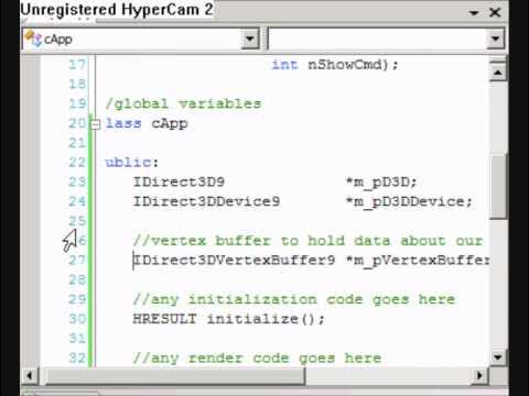 tutorial 2 Direct3d (DirectX) (part 1 of 4) - A coloured triangle - YouTube