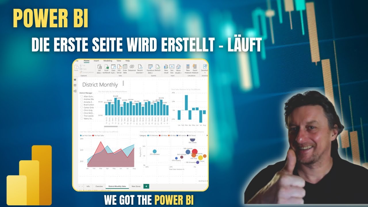 POWER BI | DEIN START IN´S REPORTING | DEUTSCHES TUTORIAL - YouTube