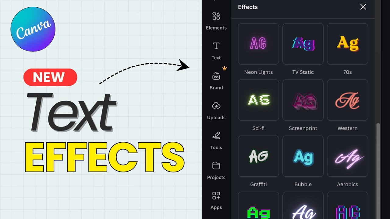 New Canva Text Effects You Should Try (Latest Update) - YouTube