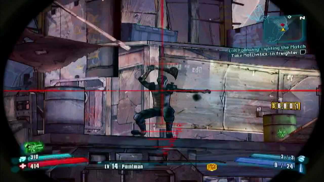 Borderlands 2 quick scoping - YouTube