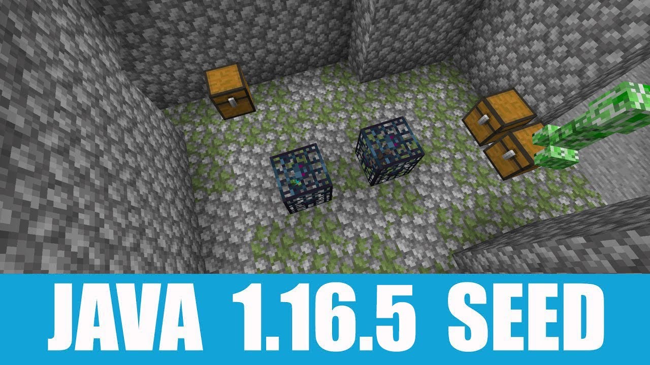 Minecraft Java 1.16.5 Seed: Dungeon with double spawner, enchanted ...