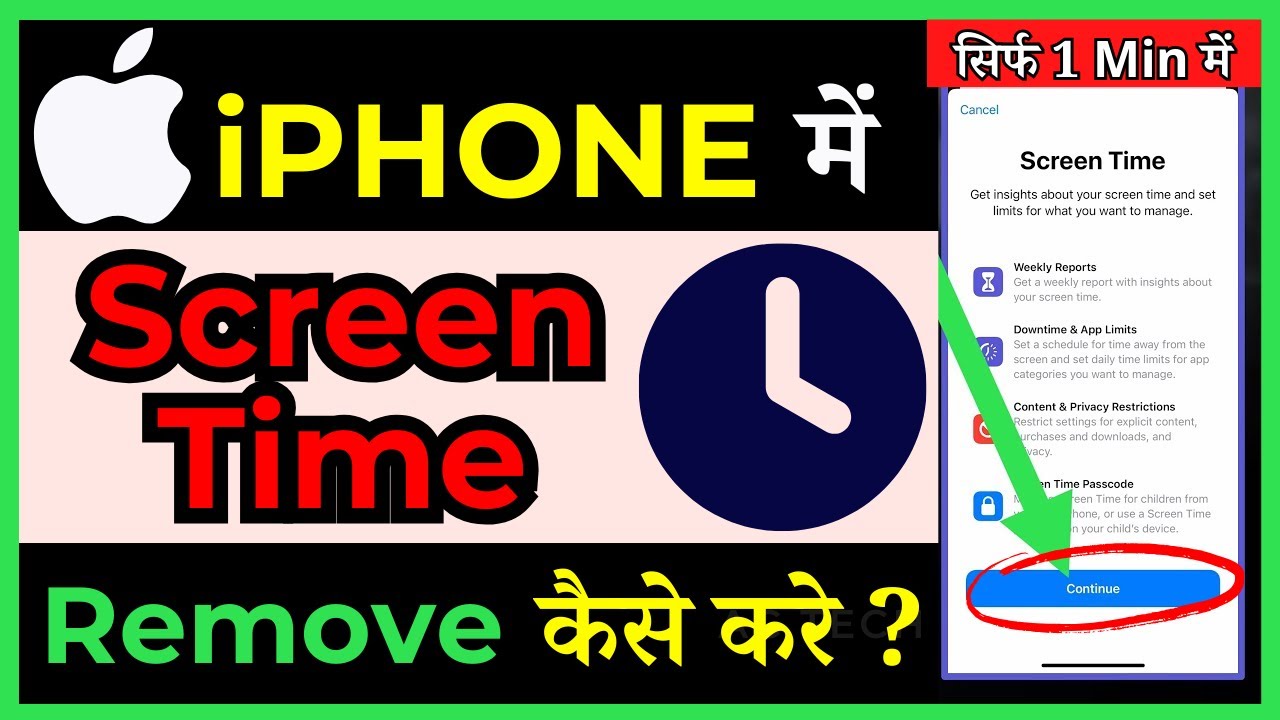 How to remove screen time in Iphone 15 pro,14 pro,12 pro | Screen time ...