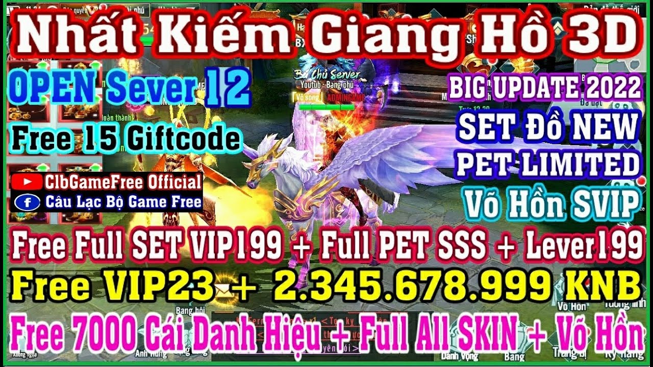 《MobileGame》NKGH:Ỷ Thiên 3D - Free VIP23 + 2 TỶ KNB + Full SET VIP199 ...
