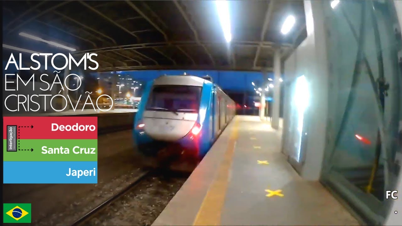 Supervia - Alstom's 4000 em São Cristóvão - YouTube