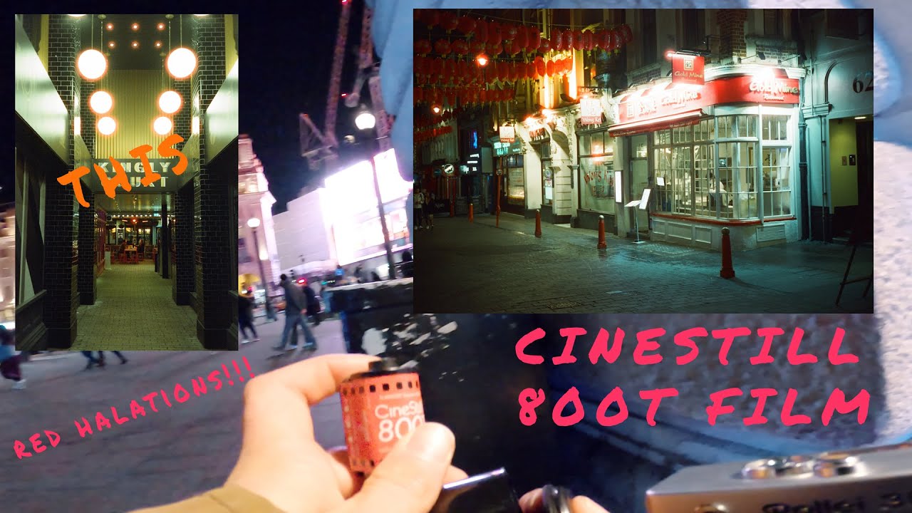 CINESTILL 800T night street photography in London | Rollei 35S