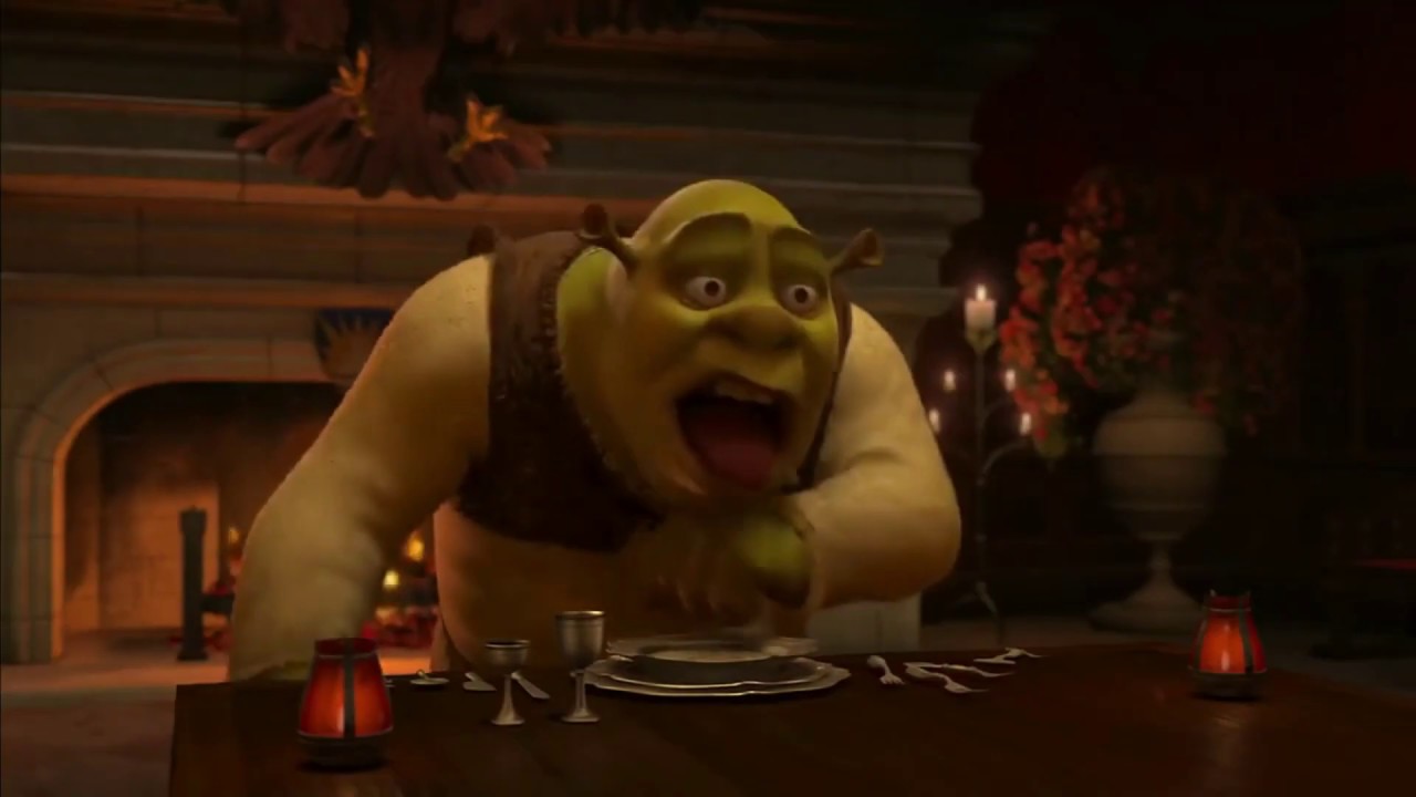 Shrek 2 dinner scene but it's on some serious crack - YouTube