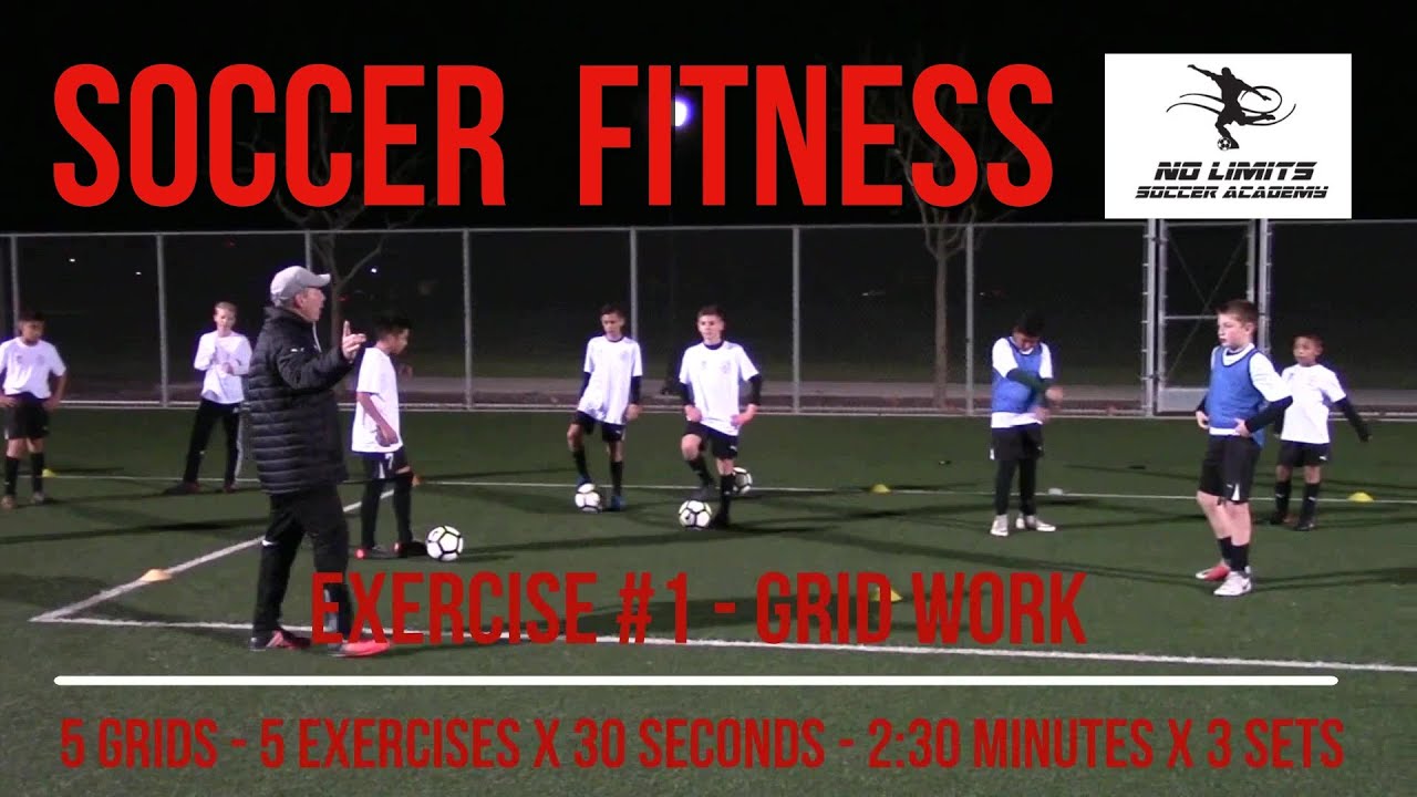 Soccer Fitness Training: Grid Work - YouTube