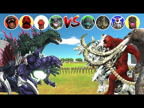 Kaiju Tournament 3VS3 Gigan, Super Godzilla, Godzilla 2000 VS Kiryu ...