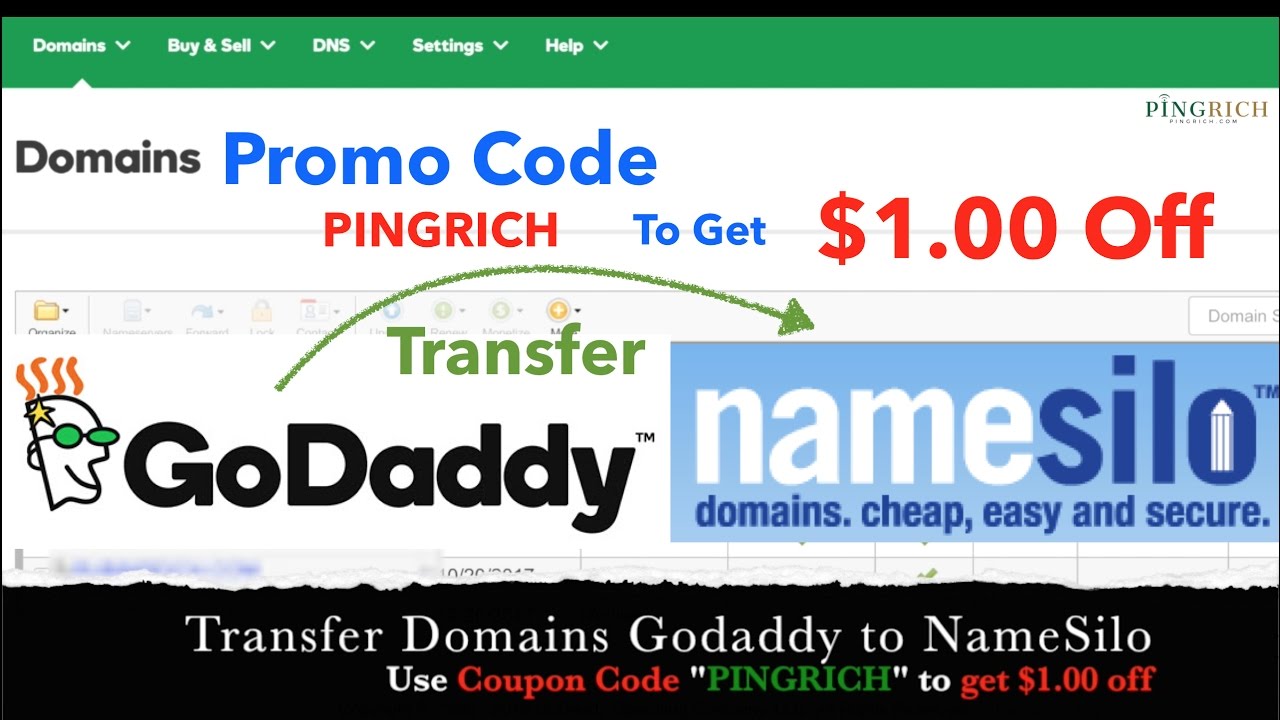 How to Transfer Domain Names from GoDaddy to NameSilo - Step by Step ...