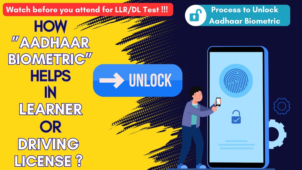 How Aadhaar Biometric Help while LLR/DL Test in Sarathi Parivahan ...