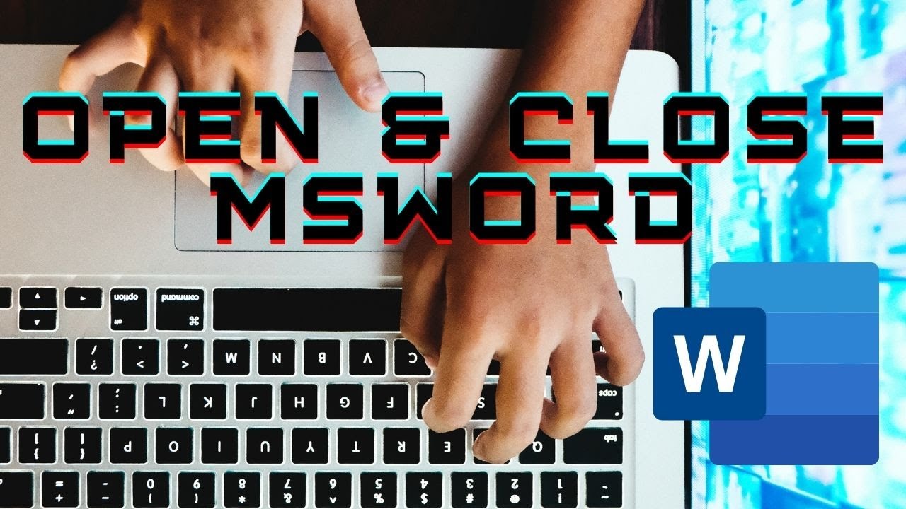 How to open and close MS Word: Task For Grade 3 Computer Class - YouTube