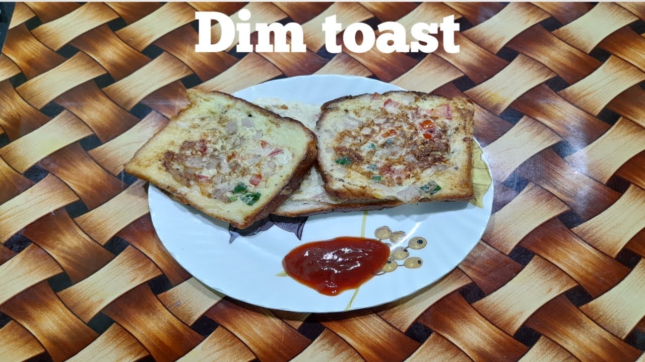 Dim toast recipe, Dim toast recipe in bengali. - YouTube