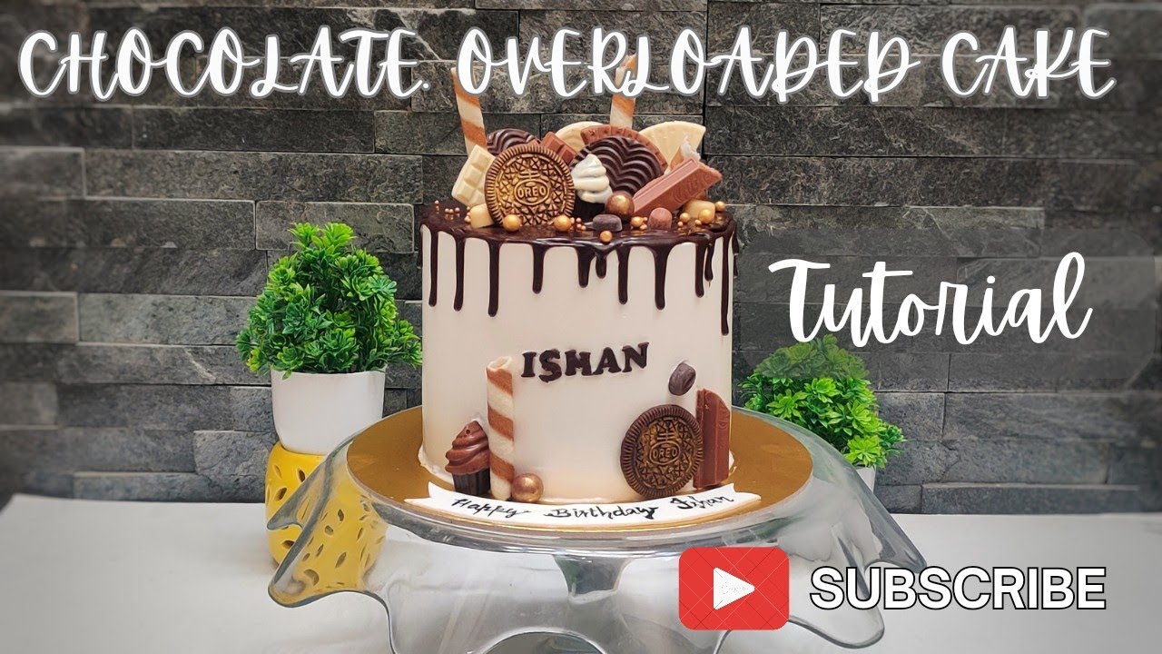 Chocolate overload cake tutorial | Butterscotch cake - YouTube