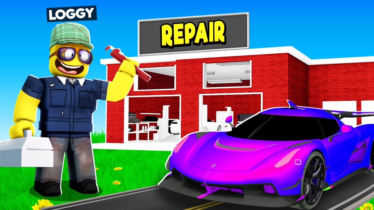 FIXING LAMBORGHINI IN MY NEW CAR REPAIR SHOP | ROBLOX - YouTube