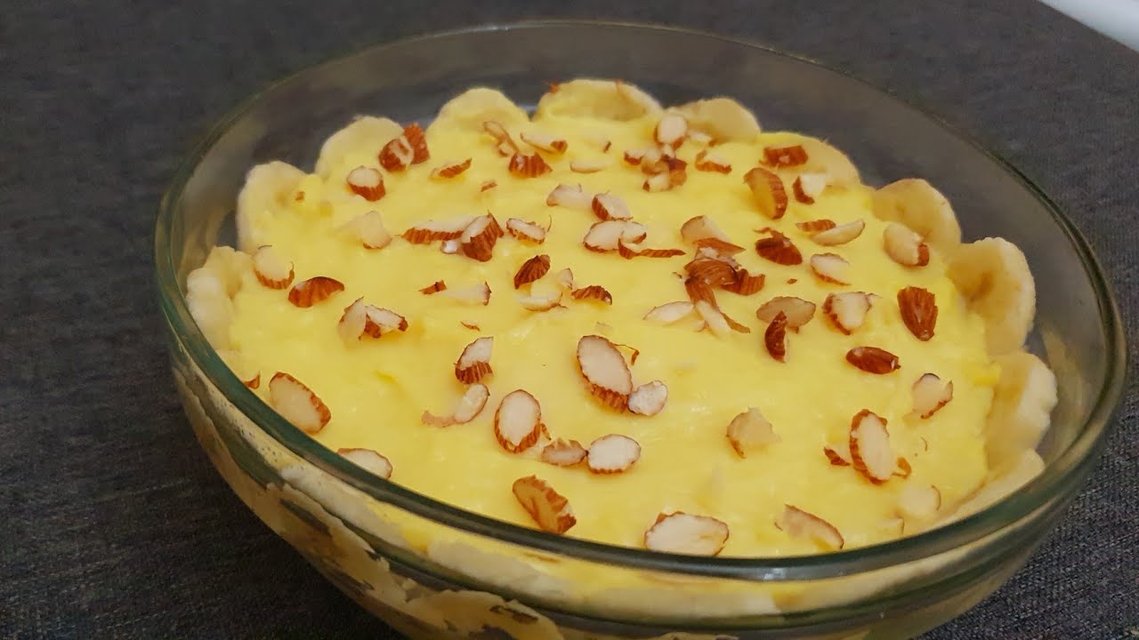 Banana Custard Pudding - YouTube