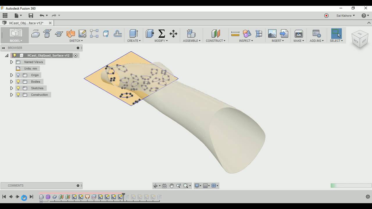 3D Printable Hand Cast - Autodesk Fusion 360 - YouTube