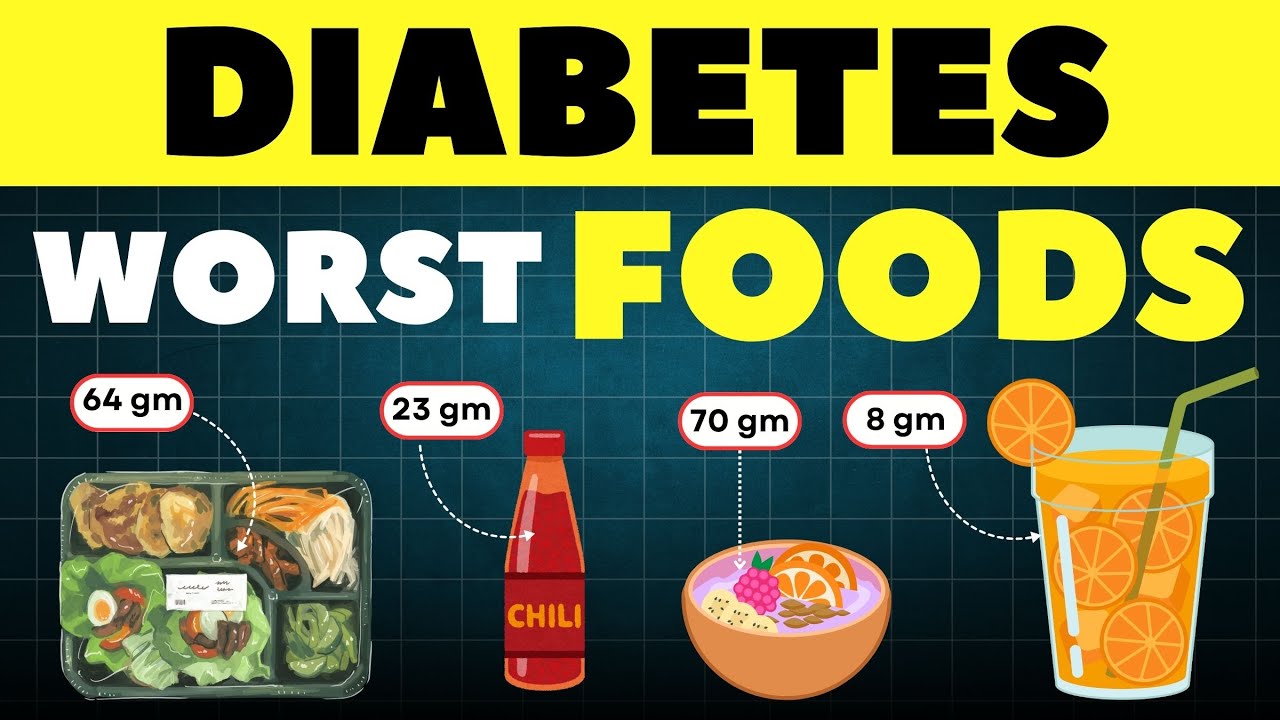 15 Worst Foods for DIABETICS | Diabetes foods to avoid | Reverse ...