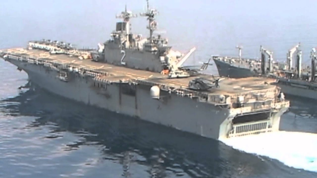 USNS Rappahannock (T-AO 204) and .50 cal file footage - YouTube