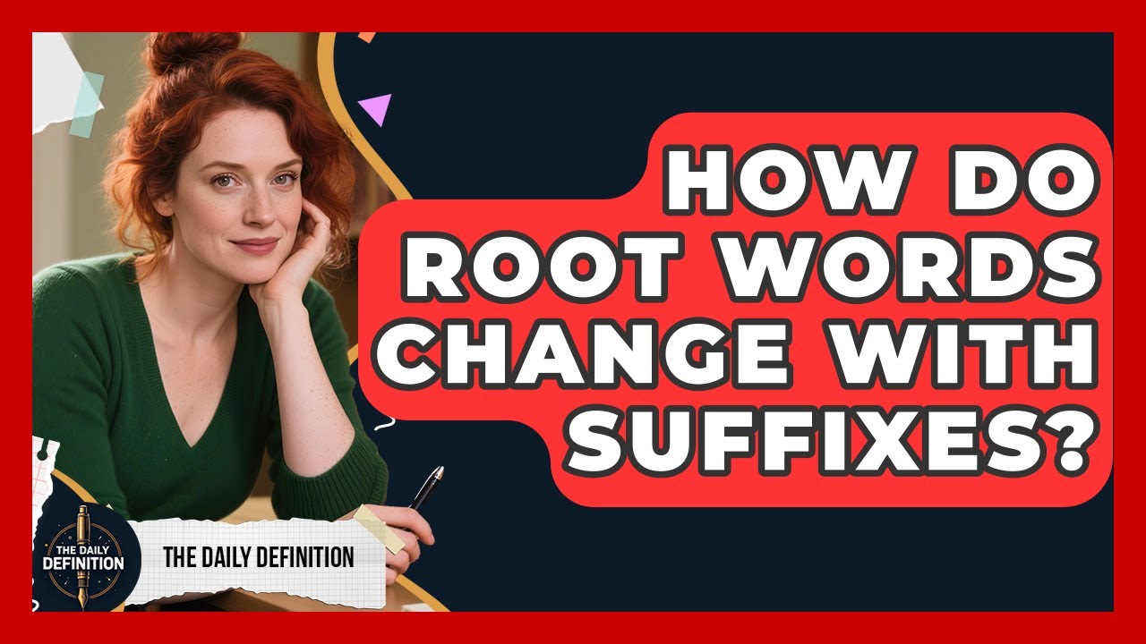 How Do Root Words Change With Suffixes? - The Daily Definition - YouTube