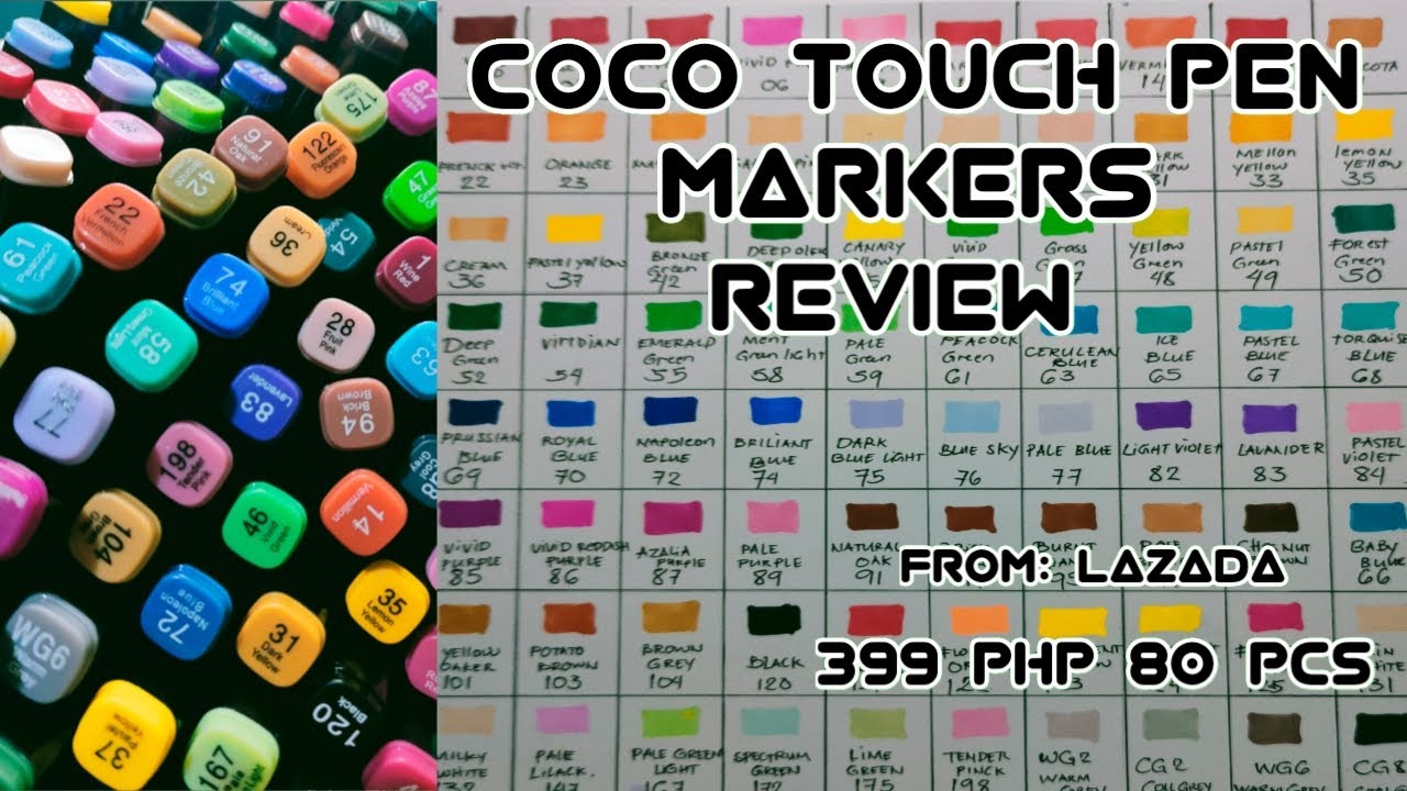 Coco touch pen markers reviews - YouTube