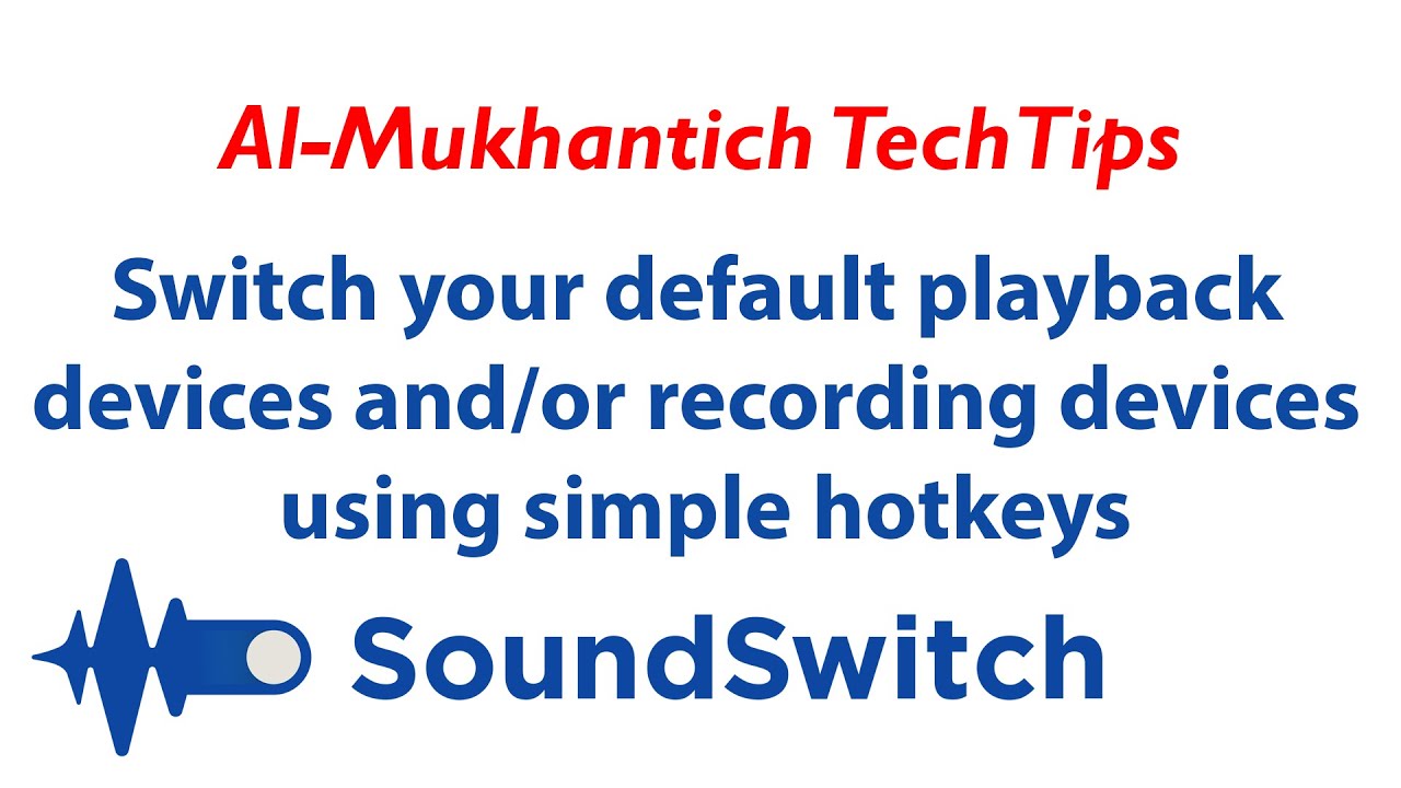 Switch your default playback devices and/or recording devices using ...