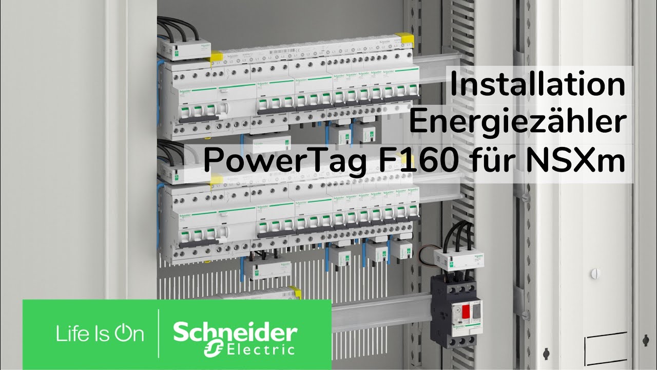PowerTag F160 für NSXm - Installation Energiezähler | Schneider ...