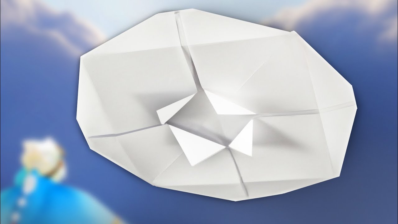 How to make a flying paper UFO - YouTube