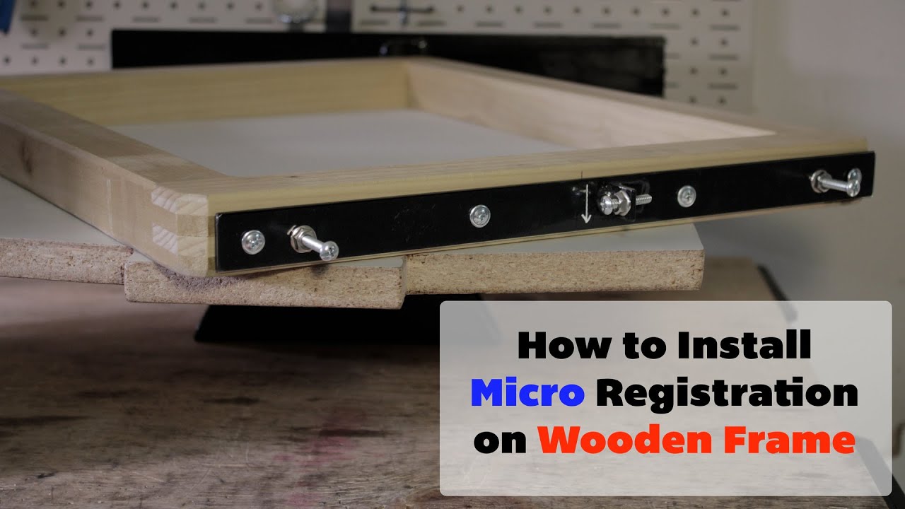 How to install micro registration attachment on wooden frame - YouTube