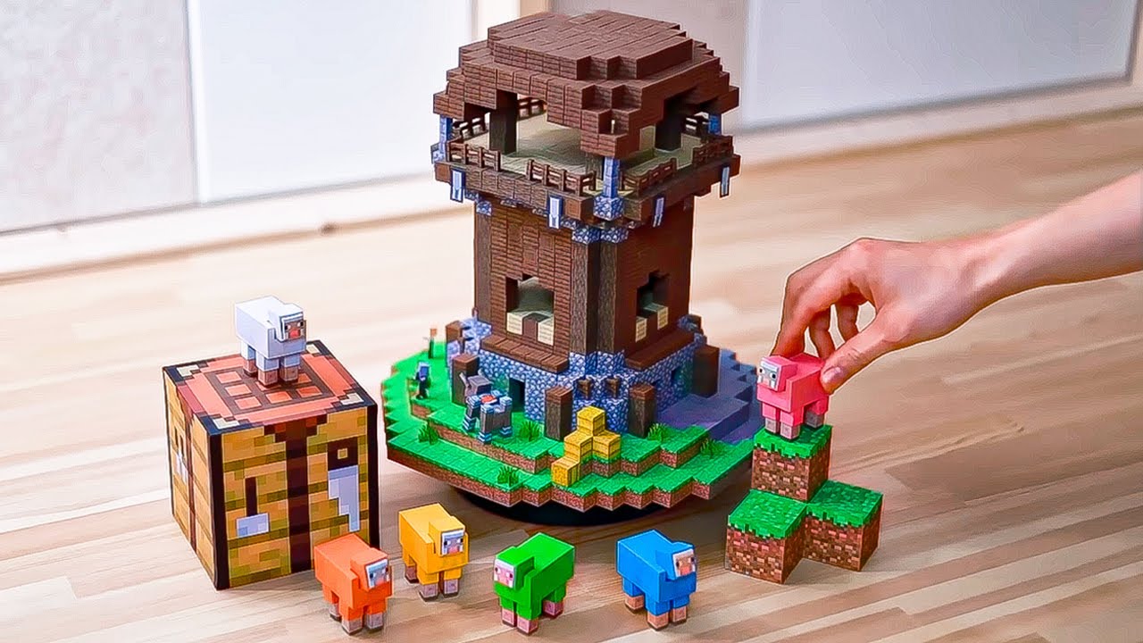 Minecraft Pillager Outpost | Magnetic Minecraft Papercraft in Real Life ...