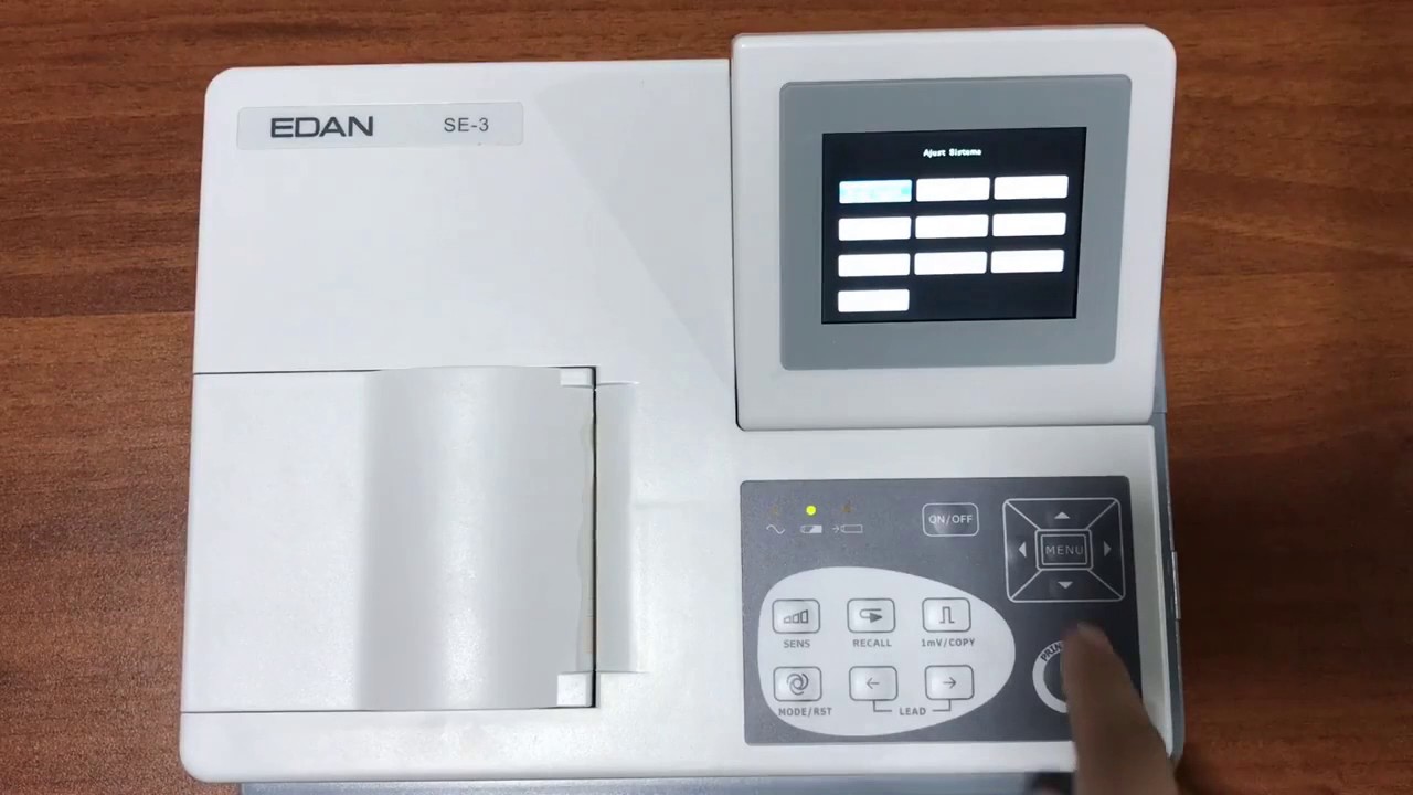 ELECTROCARDIOGRAFO DE TRES CANALES EDAN SE 3 - YouTube