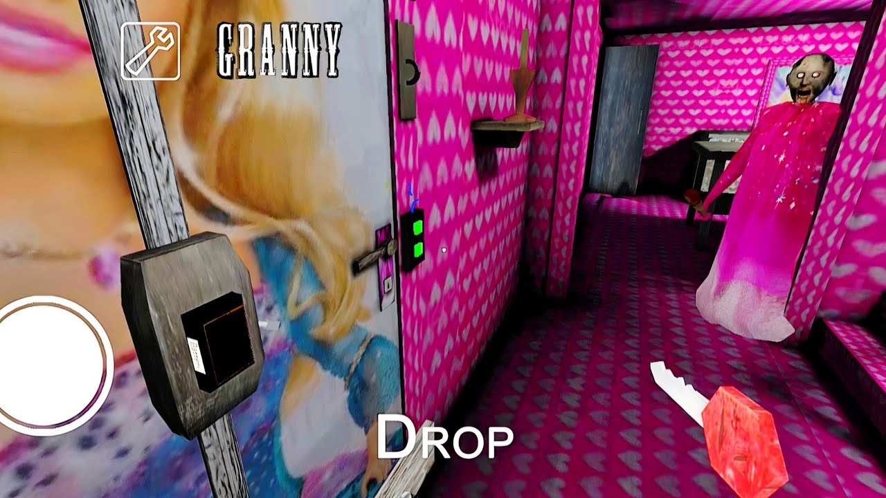 Granny Game Horror Door Escape Gameplay | Granny Barbie Mod House Ep 12 ...