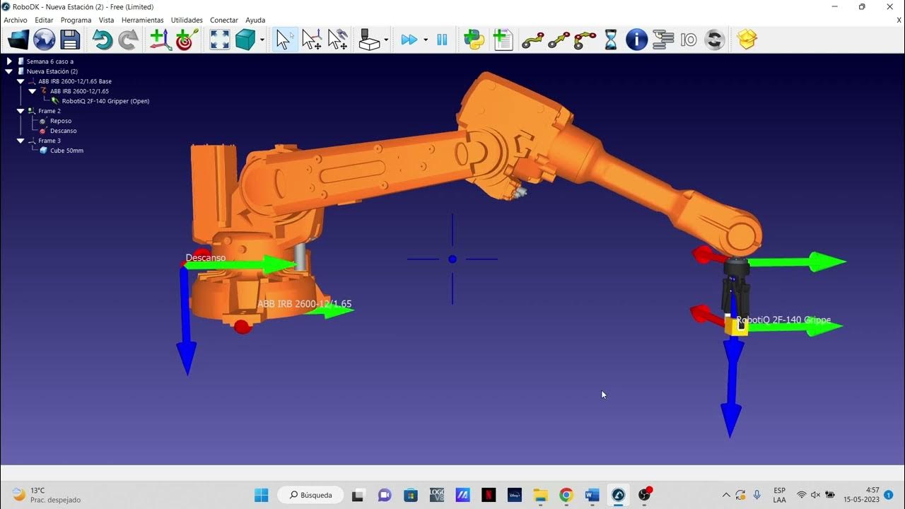 Pick and Place ROBODK semana 6 IACC - YouTube