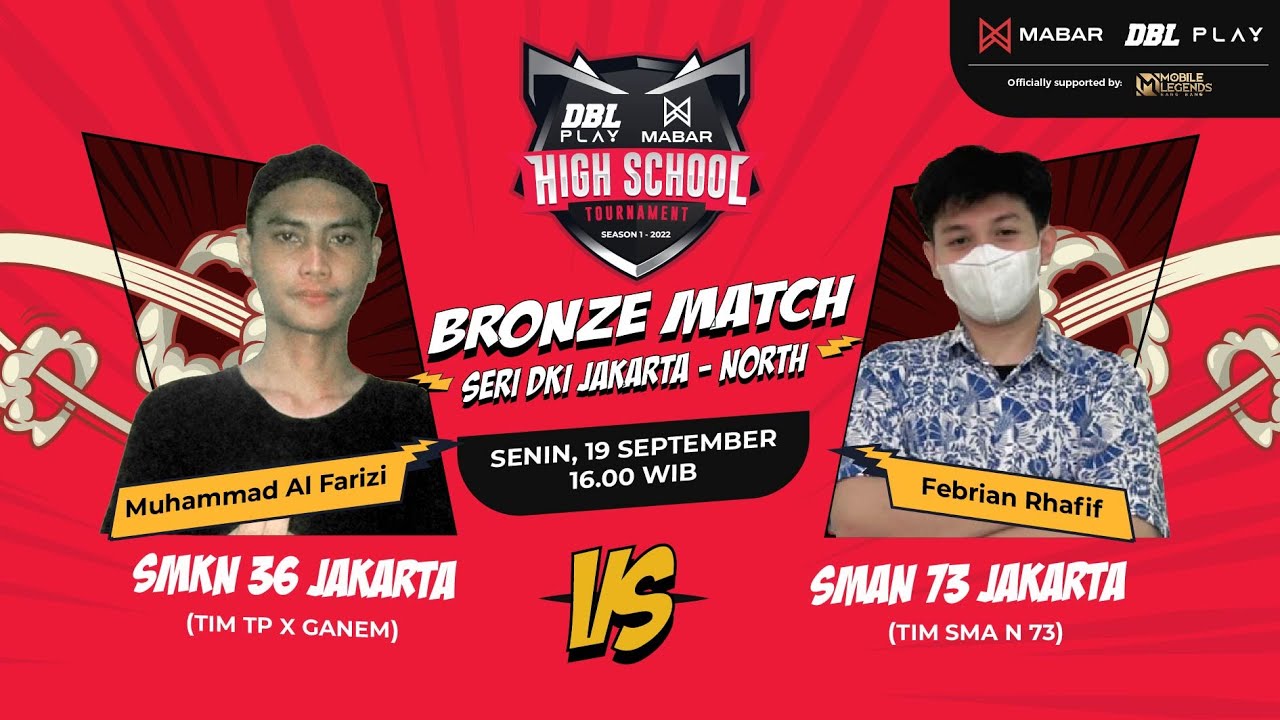 [BRONZE MATCH - DBL PLAY MHST S1 JAKARTA-NORTH] SMKN 36 JAKARTA vs SMAN ...