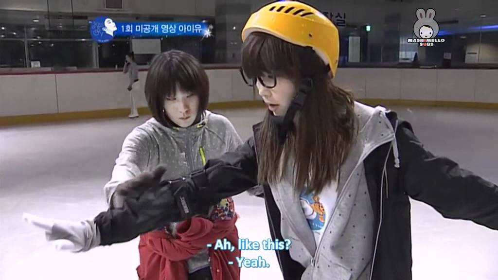 110525 IU (아이유) Figure Skating E01 Undisclosed Footage (eng sub) - YouTube