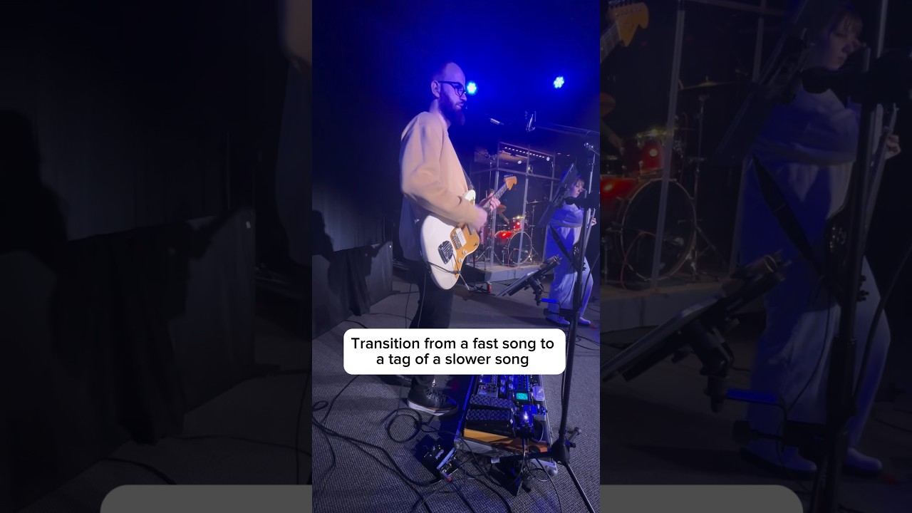 Transitioning from a fast song to a slow song 🤝 #worship #music - YouTube