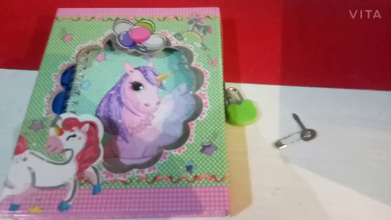 Unboxing lock diary - YouTube