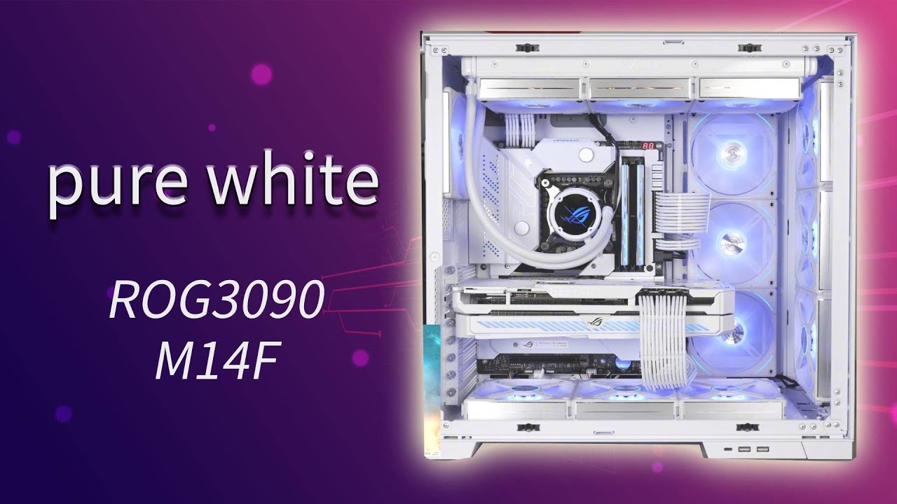 Pure White Water Cooling , Reasonable Collocation Is Pleasing To The ...