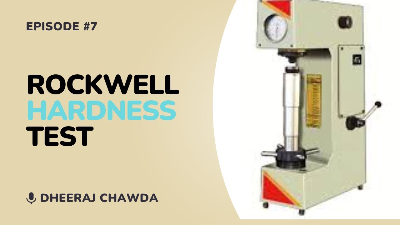 Rockwell Hardness Test I Material Testing and Characterization I By ...