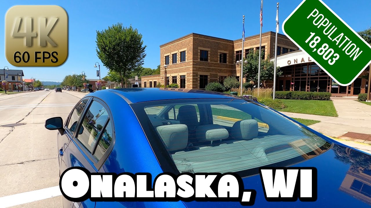 Driving Around Small Town Onalaska, Wisconsin in 4k Video - YouTube