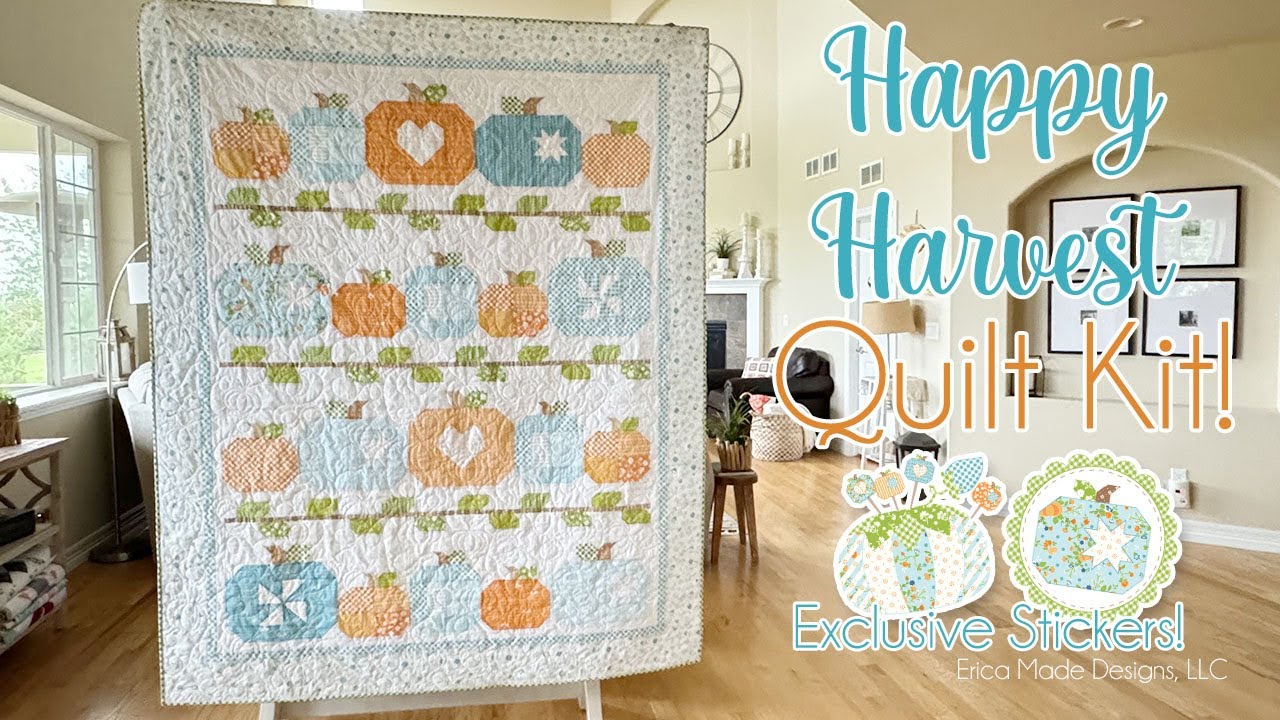 🍁 Happy Harvest Quilt + Kit! (Beginner-Friendly Fall Autumn Quilt ...
